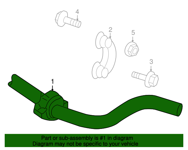 4E0-411-305-AA - Suspension Stabilizer Bar 2004-2010 Audi ...