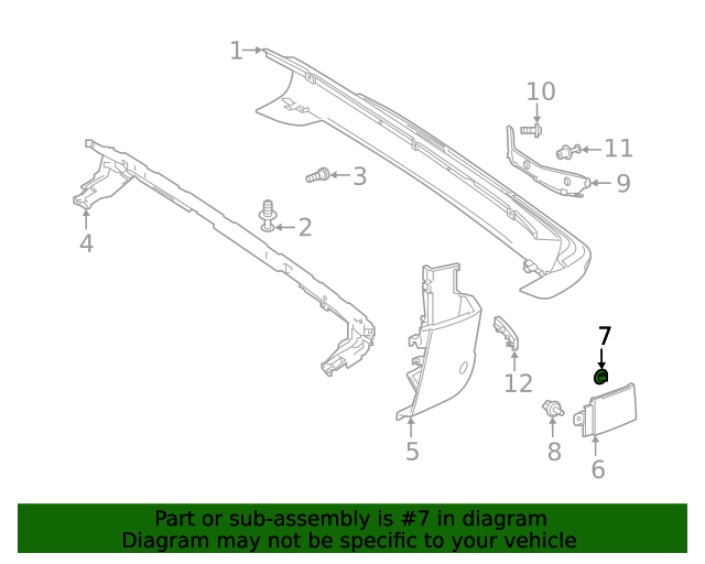 Genuine OEM Side Body Panel Molding Clip | 9109910000 | Fits Select ...