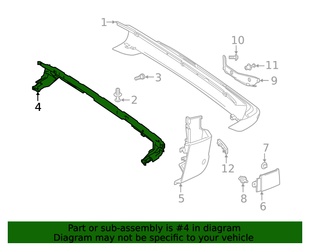 9078851700 - Impact Bar 2019-2023 Mercedes-Benz | Mercedes-Benz USA Parts