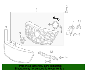 2014-2015 Cadillac CTS Mount Plate Nut 11609656 | TascaParts.com