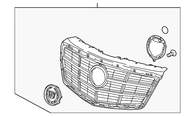 22806394 - Front Upper Grille 2014 Cadillac CTS | Big 3 Auto Parts