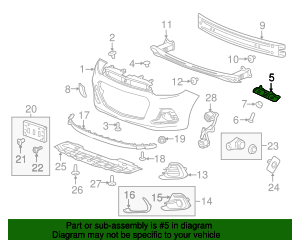 2016-2018 Chevrolet Spark Front Passenger Side Bumper Cover Guide ...