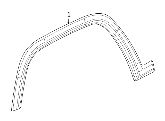 2022-2023 Jeep Wheel Flare 68565164ab | TascaParts.com
