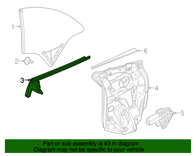 2015-2020 Mercedes-Benz Sealing Rail 205-673-02-65 | Mercedes-Benz Parts