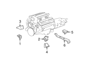 1993-1997 GM Mount 22188293 | QuirkParts