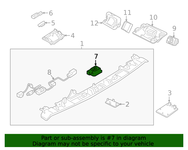 2018-2023 Land Rover Release Switch LR093729 | OEM Parts Online