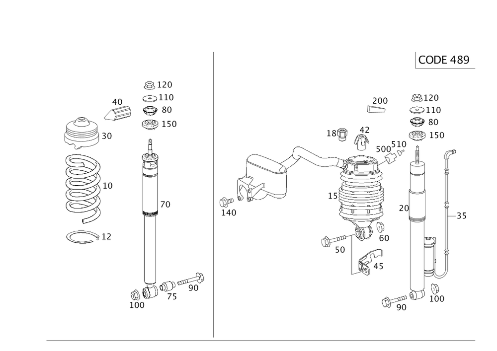 211-326-01-00 - Shock Absorber 2003-2006 Mercedes-Benz | Mercedes-Benz ...