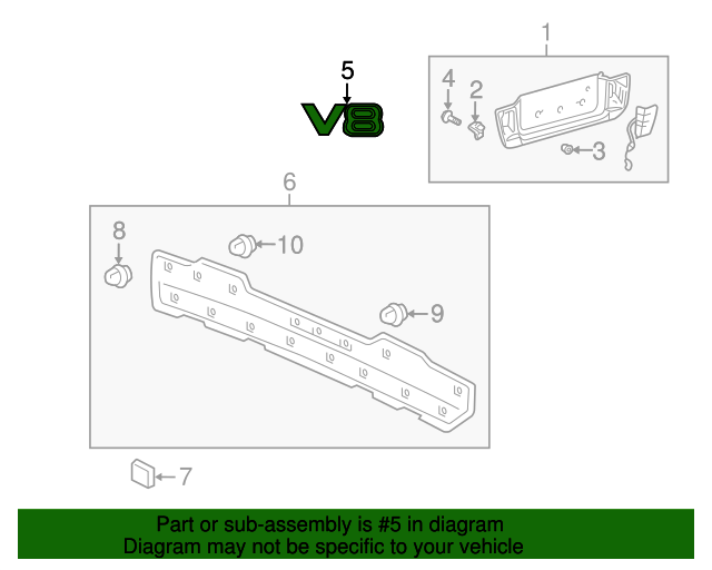 1998-2009 Lexus Nameplate 75445-60010 | OEM Parts Online