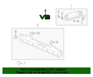 1998-2009 Lexus Nameplate 75445-60010 | AutoNationParts.com