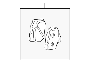 Genuine Toyota Brake Pads Front part# 04465-0C012 for 2000-2003 Toyota ...