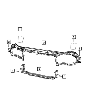2015-2023 Dodge Challenger Front Support Cross-Member 68174972AF ...