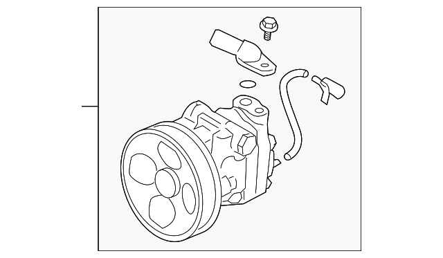 2006-2007 Subaru B9 Tribeca Power Steering Pump 34430XA0009L | Subaru ...