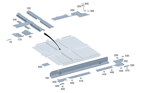 Front Floor for 2024 Mercedes-Benz EQE 350+ | Mercedes-Benz USA Parts