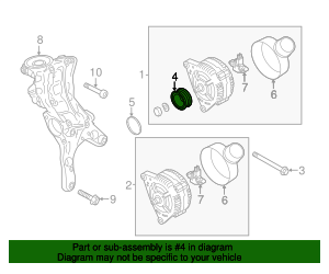 2013-2017 Audi Alternator Pulley 06H-903-119-C | OEM Parts Online