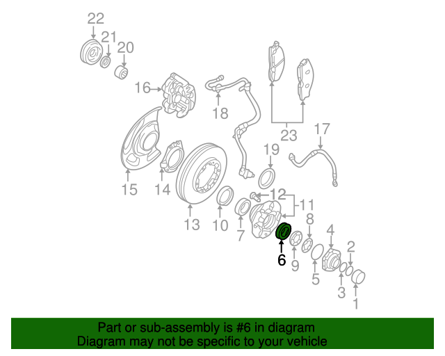 40215-50W00 - Outer Bearing - 1986-2004 Nissan | Nissan OEM Parts Direct