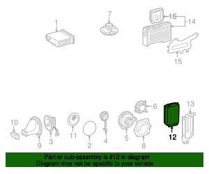 208-820-08-89 - Amplifier 1998-2002 Mercedes-Benz | Mercedes-Benz USA Parts
