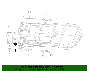 2009-2018 Dodge Journey Visor Clip 68046178AA | TascaParts.com