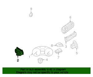 251-545-33-04-9116 - Headlamp Switch 2006-2010 Mercedes-Benz | Mercedes ...