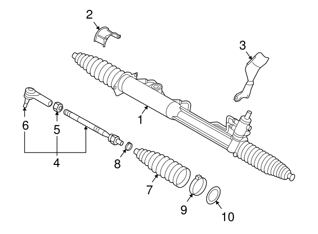 2008-2010 Porsche Cayenne Steering Gear 955-347-011-25 | Sunset Porsche ...