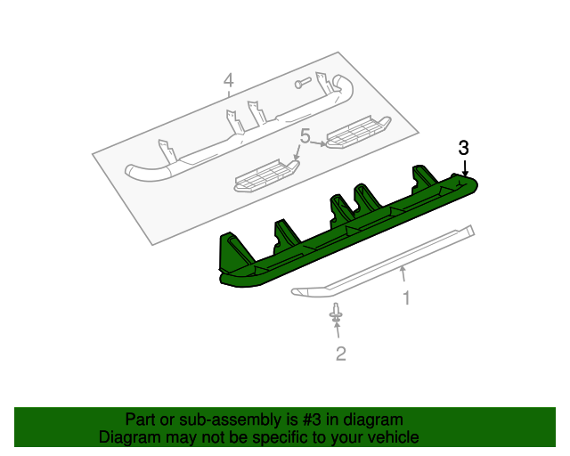 15172445 - Passenger Side Rocker Panel Protector - 2003-2009 Hummer H2 ...