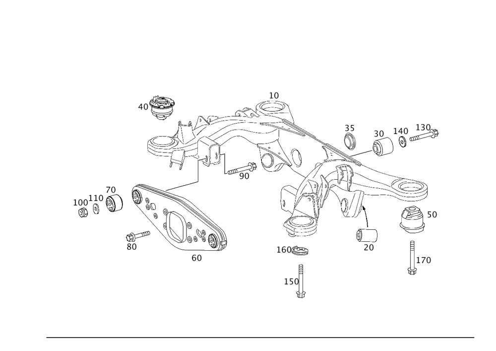 222-352-08-65 - Spring Link Bushing 1954-2025 Mercedes-Benz | Mercedes ...