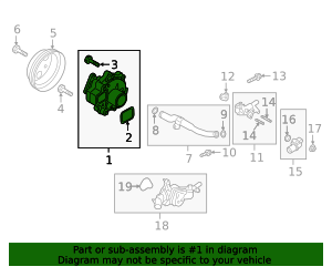 PYFA-15-010D - Water Pump 2018-2025 Mazda | Florida Mazda Parts