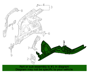 2020-2021 Hyundai Sonata Rail Assembly 64602-L1000 | OEM Parts Online