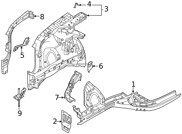 2020-2021 Hyundai Sonata Rail Assembly 64602-L1000 | OEM Parts Online