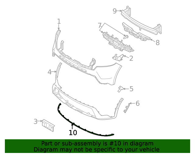 86591-R5000 - Valance 2021-2023 Kia Sorento | Kia.Parts Store