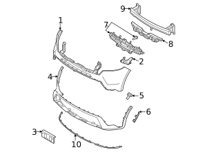 2021-2023 Kia Sorento Lower Cover 86512-R5000 | TascaParts.com