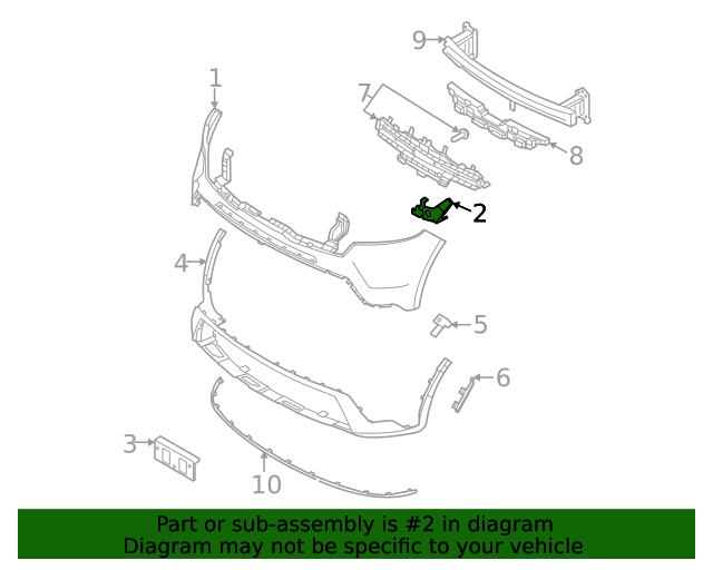 2021-2023 Kia Sorento Upper Cover Mount Bracket 86527-R5000 ...