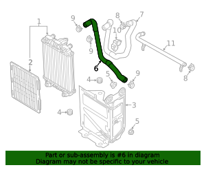 5Q0-121-051-K - Radiator Coolant Hose 2015-2023 Audi | AutoNation Parts