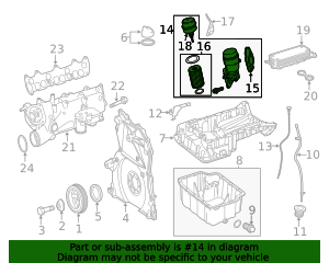 642-180-14-10-64 - Engine Oil Filter Housing 2007-2022 Mercedes-Benz ...