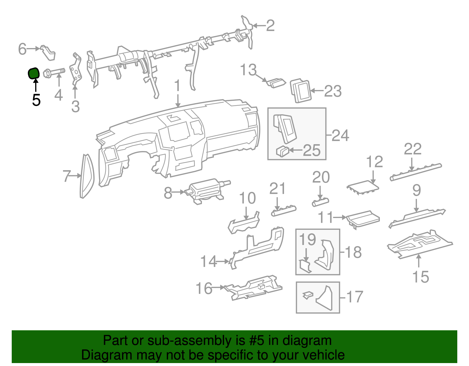 2008-2024 Toyota Reinforced Beam Cap 55458-50100 | Toyota Parts Center