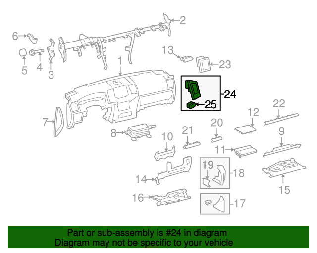 55670-60310-C1 - Vent Grille - 2016-2020 Toyota Land Cruiser | OEM ...