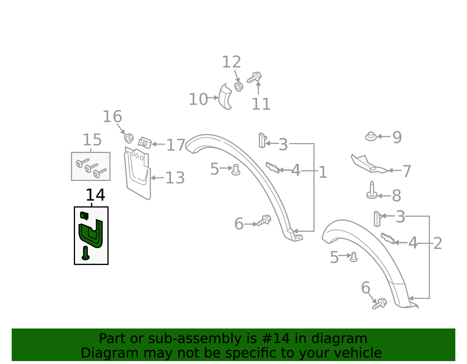 2017-2022 Ford | Splash Guards, Molded, Front Pair, Black | HC3Z-16A550 ...