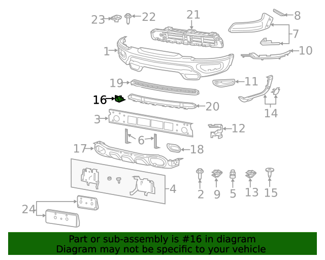 2019-2020 Ram 1500 Lower Bracket 68404160AA | TascaParts.com
