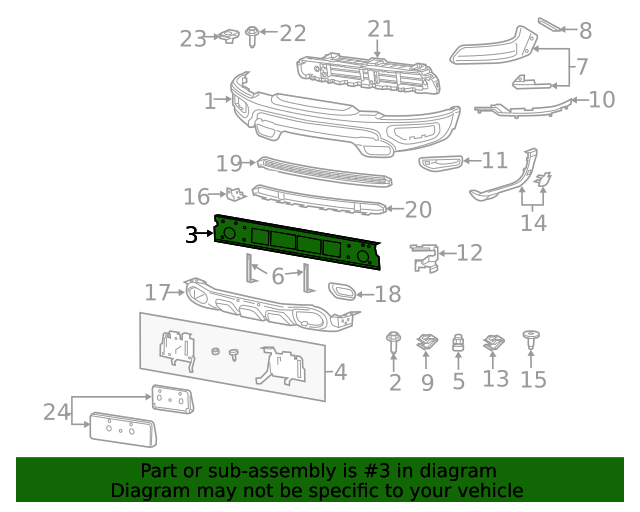 2019 Ram 1500 Reinforced Panel 68313531AA | TascaParts.com