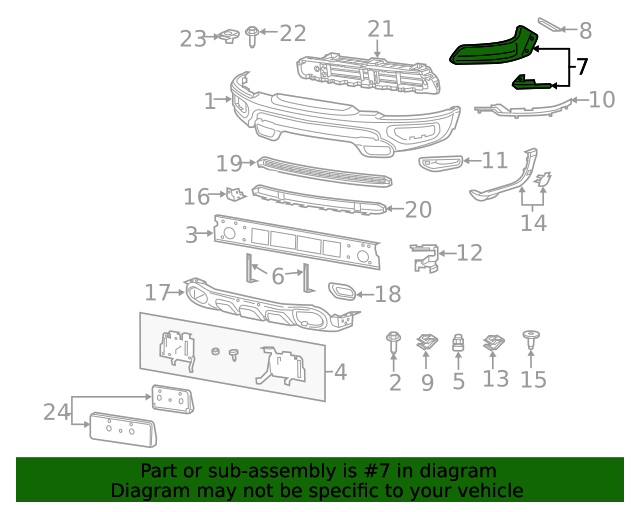 2019-2023 Ram 1500 Filler Panel - Passenger Side (RH) 68404170AB ...