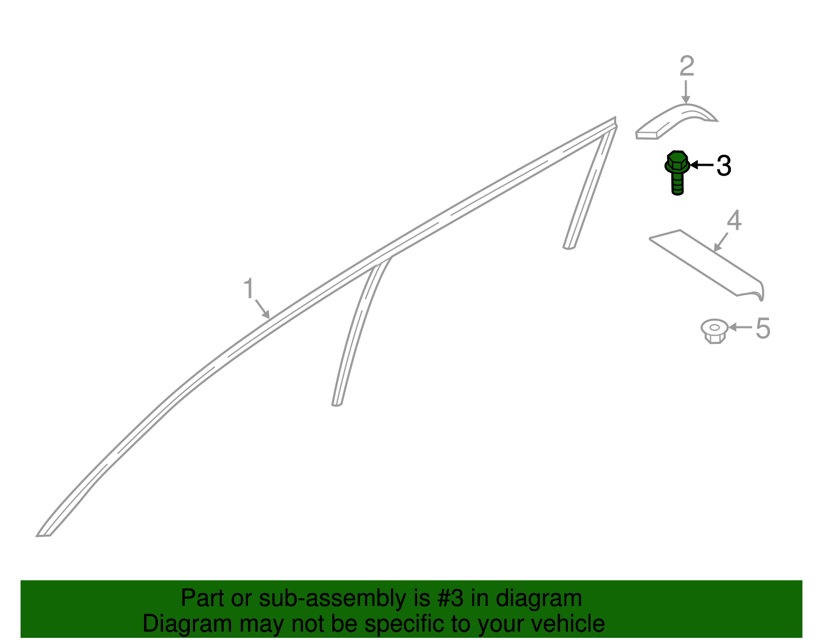 73858-AA000 - Roof Drip Molding Clip 2000-2025 Nissan | Nissan Parts ...
