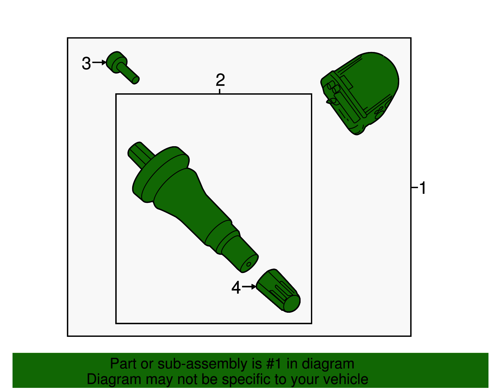 TPMS-69 - Motorcraft™ Tire Pressure Monitoring System (TPMS) Sensor ...