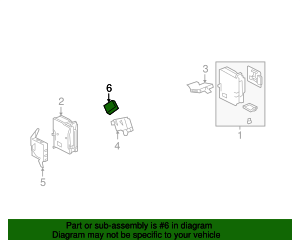 81980-53030 - Hazard Warning Flasher 2006-2013 Lexus | AutoNationParts.com