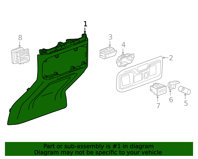 2019-2023 GM F Panel 84602958 | GMPartsDirect.com