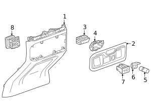 2023-2024 GM Trim Plate 85557942 GM | GMPartsDirect.com