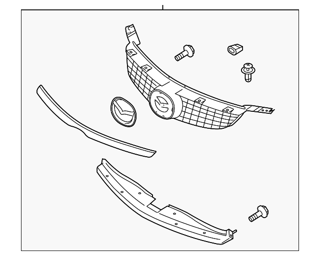 2007-2009 Mazda CX-9 Grille Assembly TD11-50-710D | RealMazdaParts.com