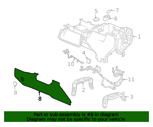 2019-2021 GM Side Trim 84505570 | GMPartsDirect.com