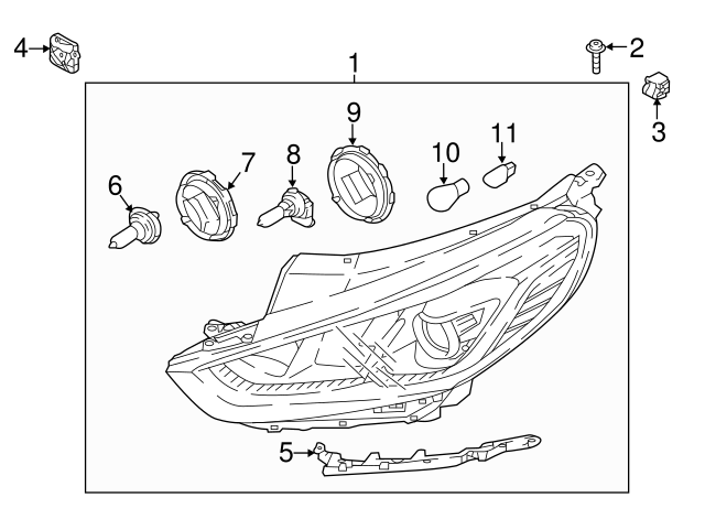 Genuine Composite Assembly for 2018-2019 Hyundai Sonata | Part# 92101 ...