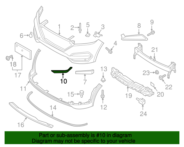 2016-2018 Hyundai Tucson Trim Molding 86527-D3000 | OEM Parts Online