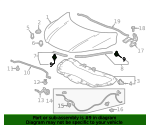 91520-SCC-003 - Clip Hood Seal Rubber - 2009-2020 Honda | Genuine Honda Parts
