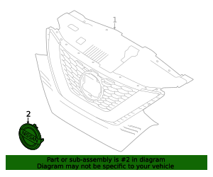 2019-2023 Nissan Emblem 62890-7FW0A | My Nissan Part